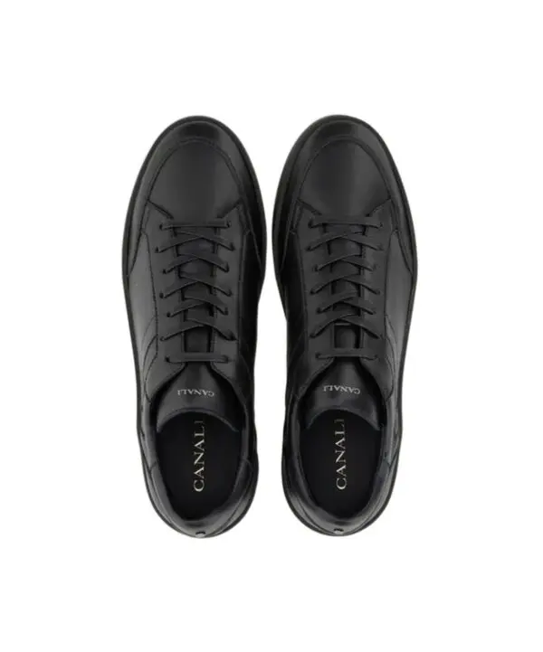 Canali Lace-up Round Toe Sneakers