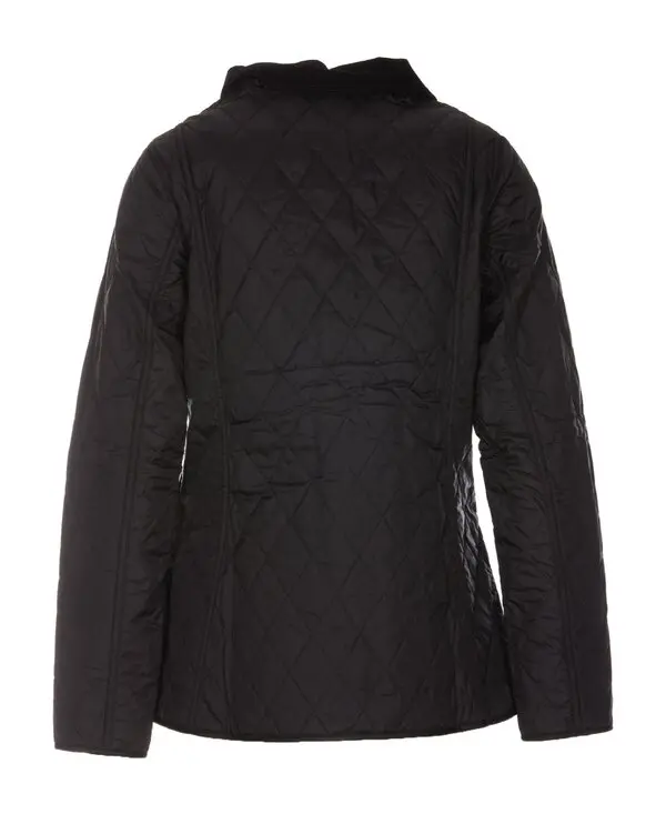 Barbour Annadale Quilted Jacket With Logo Embroidery - Black