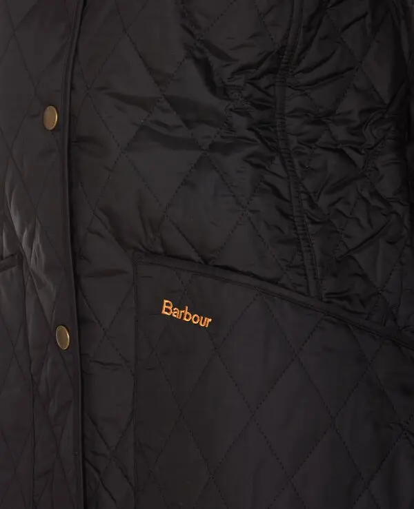 Barbour Annadale Quilted Jacket With Logo Embroidery - Black