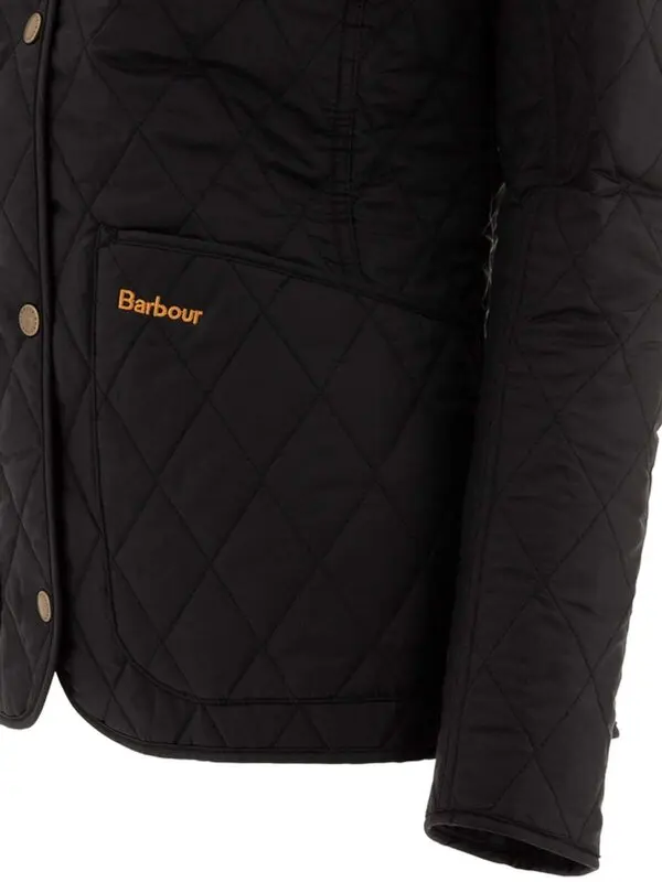 Barbour Annadale Quilted Jacket With Logo Embroidery - Black