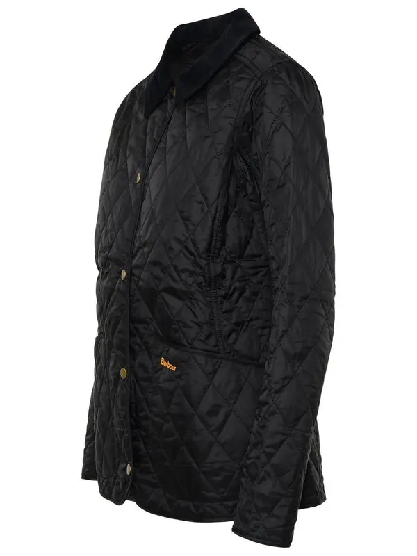 Barbour Annadale Quilted Jacket With Logo Embroidery - Black