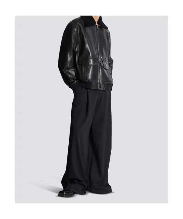 Balmain Aviator Zip-up Bomber Jacket