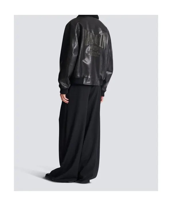 Balmain Aviator Zip-up Bomber Jacket