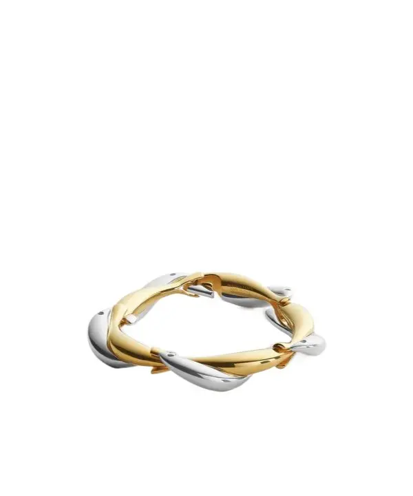 Bottega Veneta Sardine Bracelet - Silver/gold