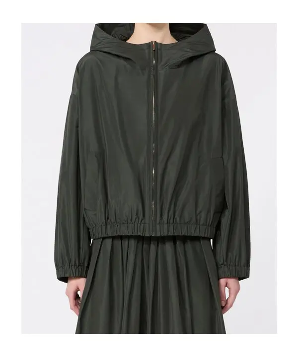 Max Mara Water-repellent Taffeta Hooded Jacket