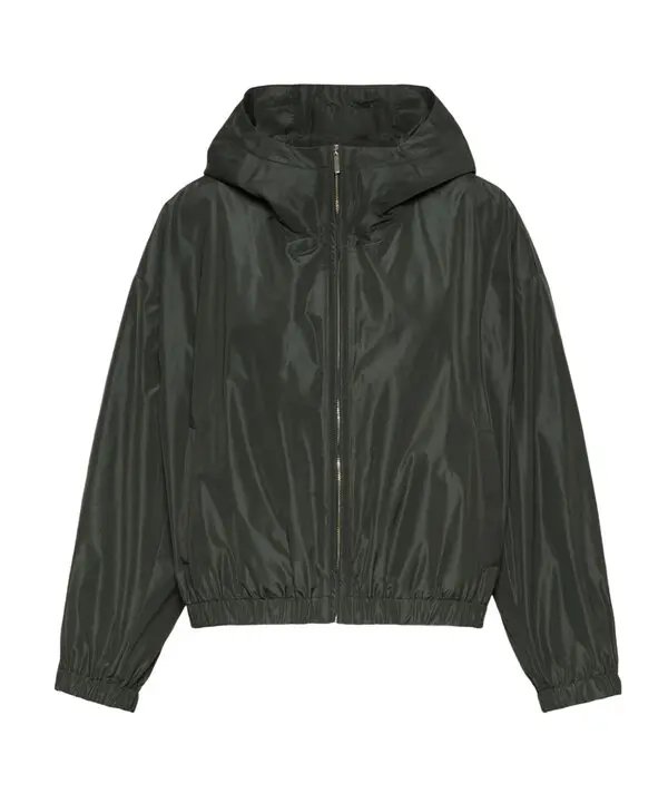 Max Mara Eliseo Hooded Bomber Jacket - Dark Green