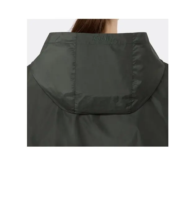 Max Mara Eliseo Hooded Bomber Jacket - Dark Green
