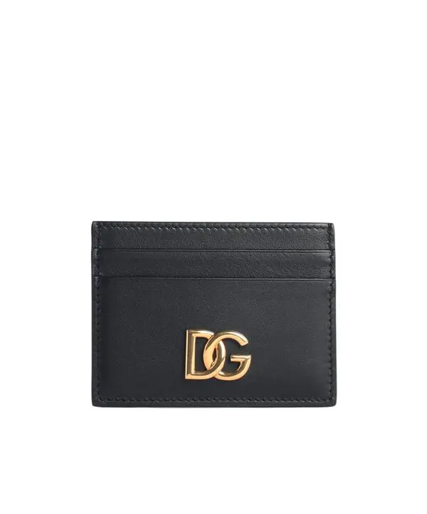 Dolce & Gabbana Dolce Gabbana Logo-plaque Card Holder - Black