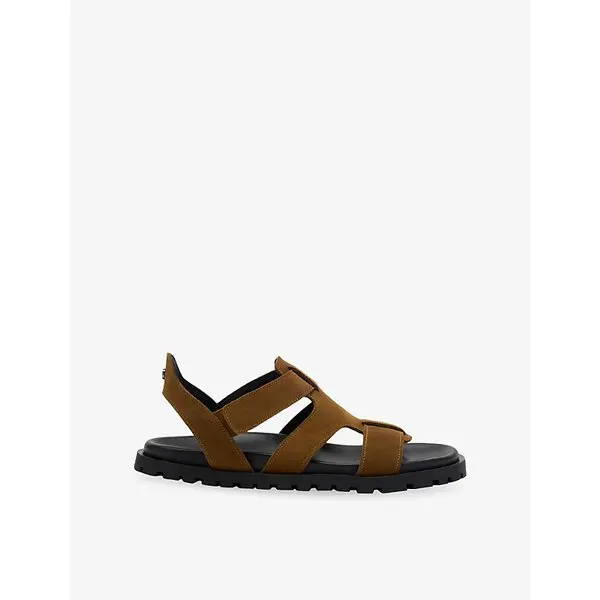 Whistles Freya Fisherman Suede Sandals - Tan