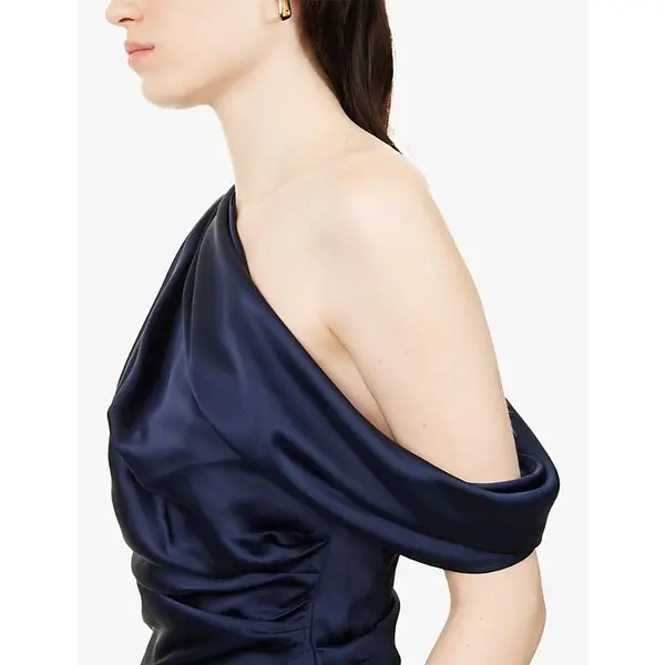 Simkhai Phoebe Draped Woven Top