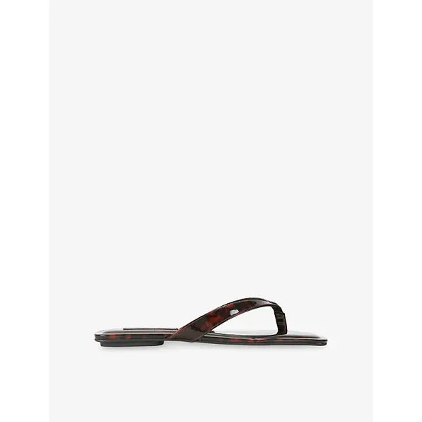 Steve Madden Trella Tortoiseshell Flat Sandals - Brown/oth
