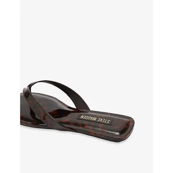 Steve Madden Trella Tortoiseshell Flat Sandals - Brown/oth