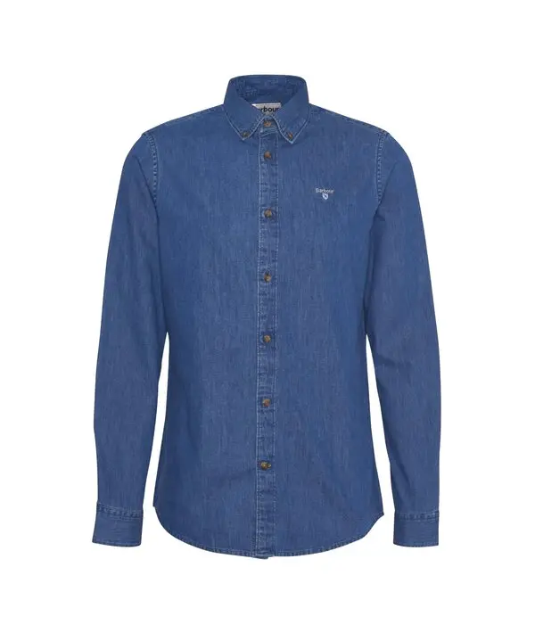 Barbour Logo Detail Denim Shirt - Chambray