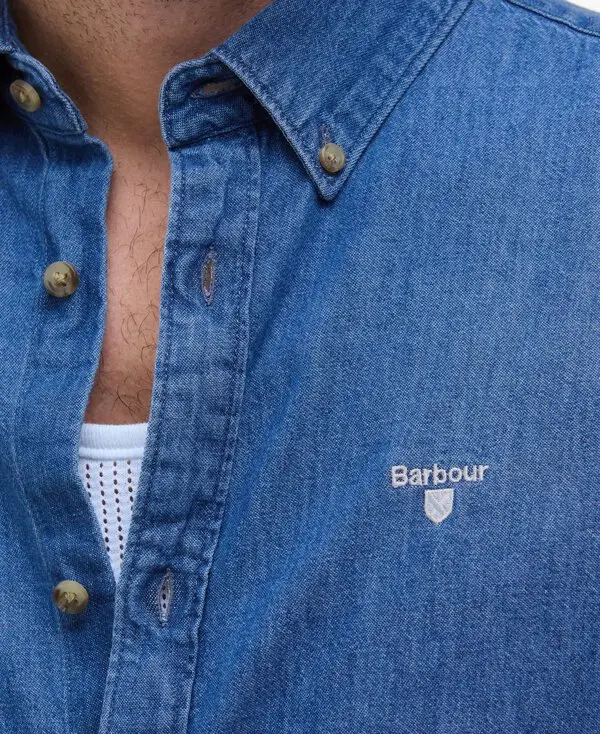 Barbour Logo Detail Denim Shirt