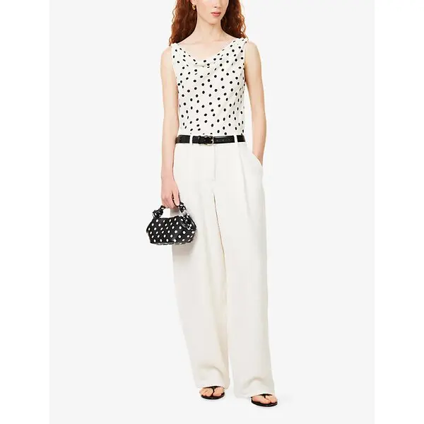 SAMSOE SAMSOE Saharper Pleat Cotton-blend Trousers