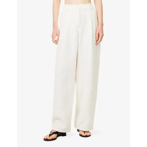 SAMSOE SAMSOE Saharper Pleat Cotton-blend Trousers