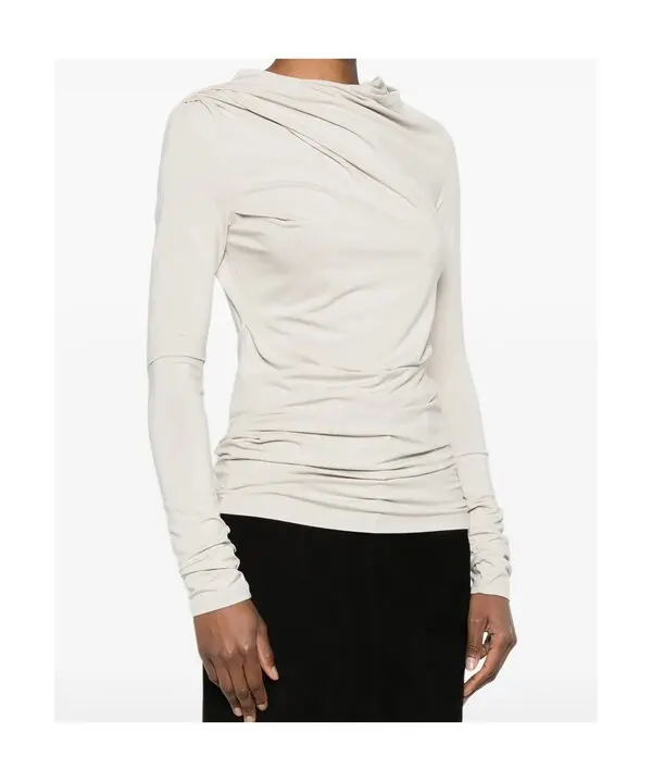 ENTIRE STUDIOS Long-sleeved Draped T-shirt