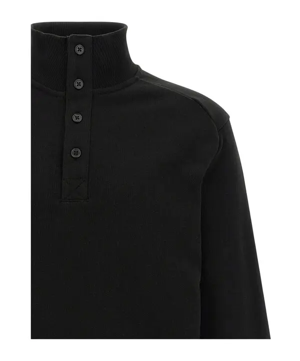 ENTIRE STUDIOS Port Buttoned High Neck Sweatshirt
