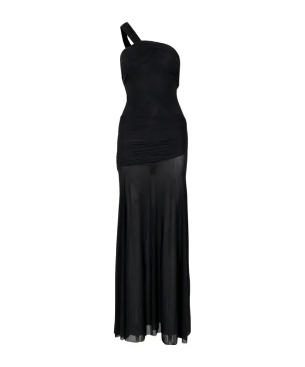 ANIYE BY Xena One-shoulder Ruched Maxi Dress - Black