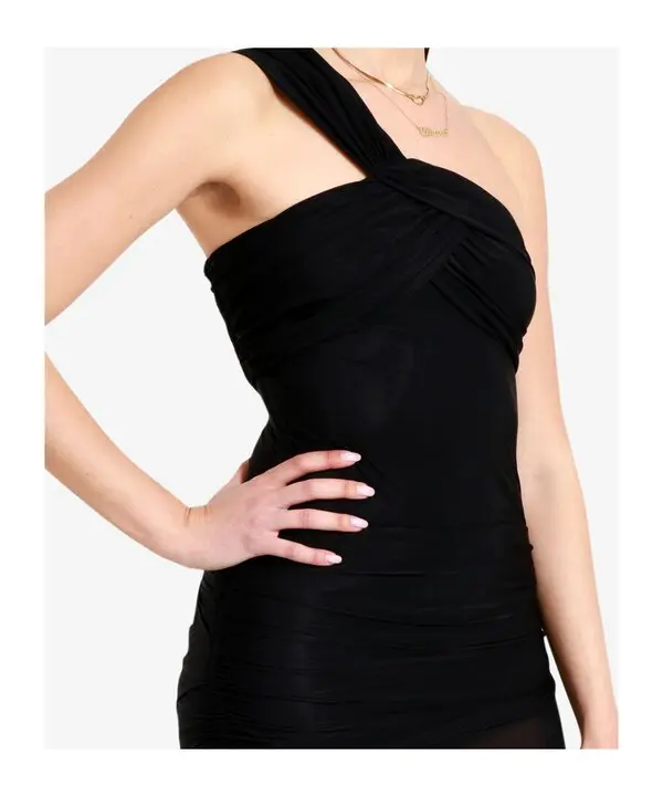 ANIYE BY Xena One-shoulder Ruched Maxi Dress