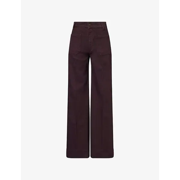 Victoria Beckham Alina Wide-leg Denim Jeans - Acai
