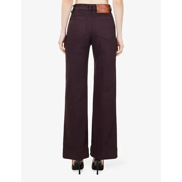 Victoria Beckham Alina Wide-leg Denim Jeans - Acai