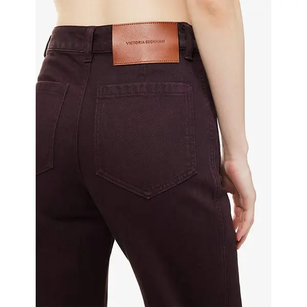 Victoria Beckham Alina Wide-leg Denim Jeans - Acai