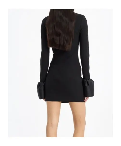 ROTATE BY BIRGER CHRISTENSEN Long-sleeve Fitted Mini Dress