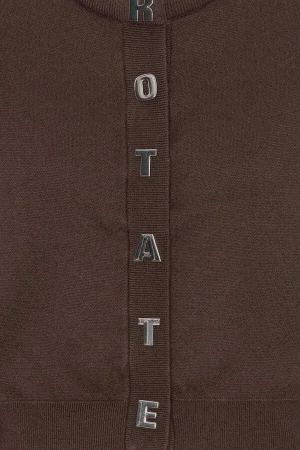 ROTATE BY BIRGER CHRISTENSEN Cashmere Long-sleeved Knitwear With Lettering Detail