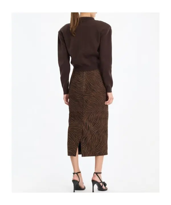 ROTATE BY BIRGER CHRISTENSEN Cashmere Long-sleeved Knitwear With Lettering Detail