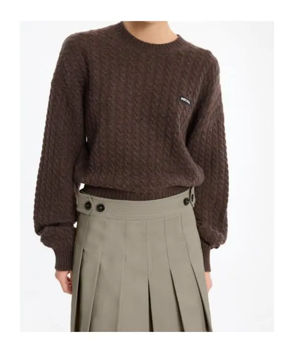 ROTATE BY BIRGER CHRISTENSEN Long-sleeved Crew Neck Sweater