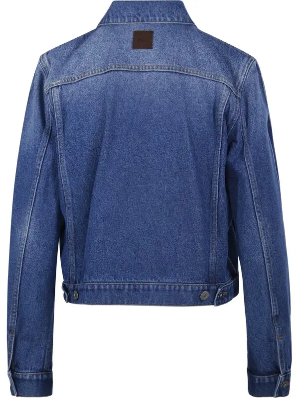 Dior Cropped Denim Jacket With Cd Signature Buttons