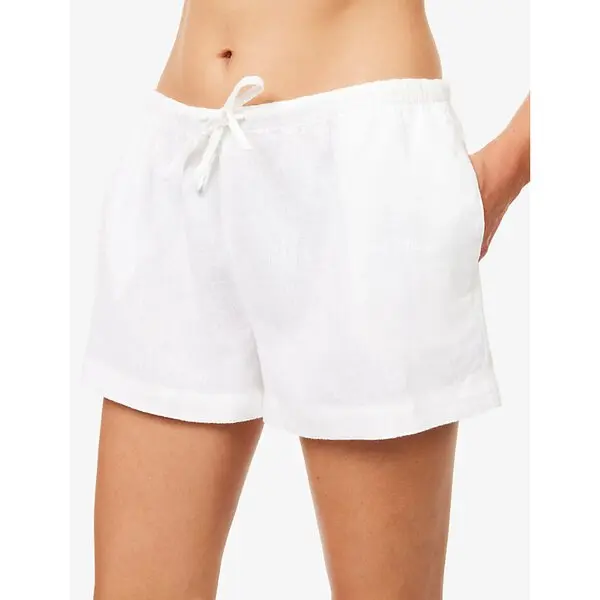 TALA Drawstring Linen-blend Shorts