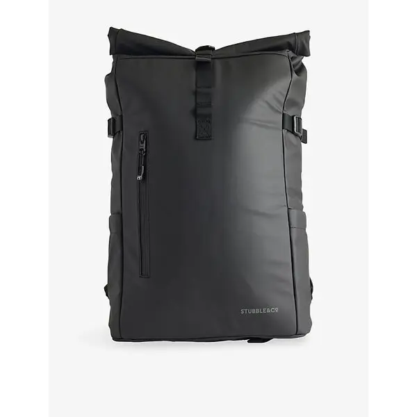 STUBBLE & CO The Roll Top Woven Backpack 30l - Black