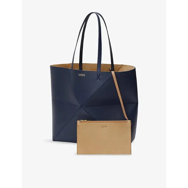 Loewe Puzzle Fold Large Leather Tote Bag