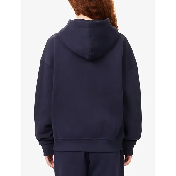 RU & ROCKA Varsity Brand-patch Cotton-blend Hoody