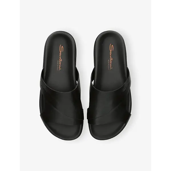 Santoni Downtime Leather Sandals