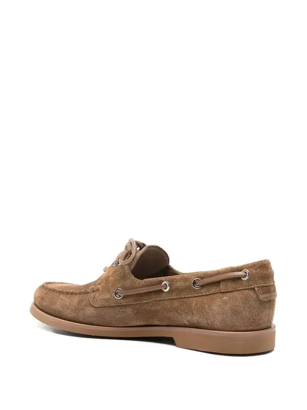 GIANVITO ROSSI Suede Boat Shoes