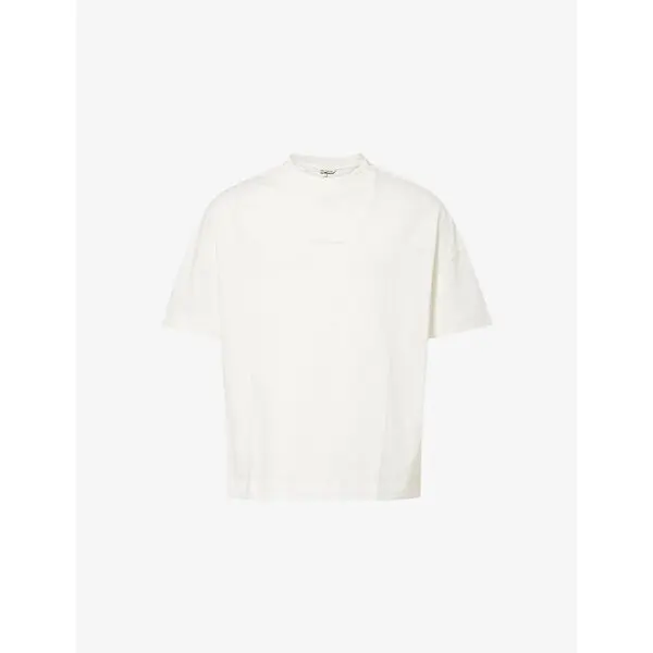 THE COUTURE CLUB Emblem Slub Graphic-print Cotton T-shirt - Pink