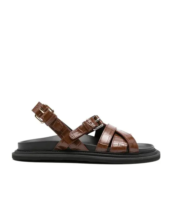 Moschino Buckle-strap Flat Sandals
