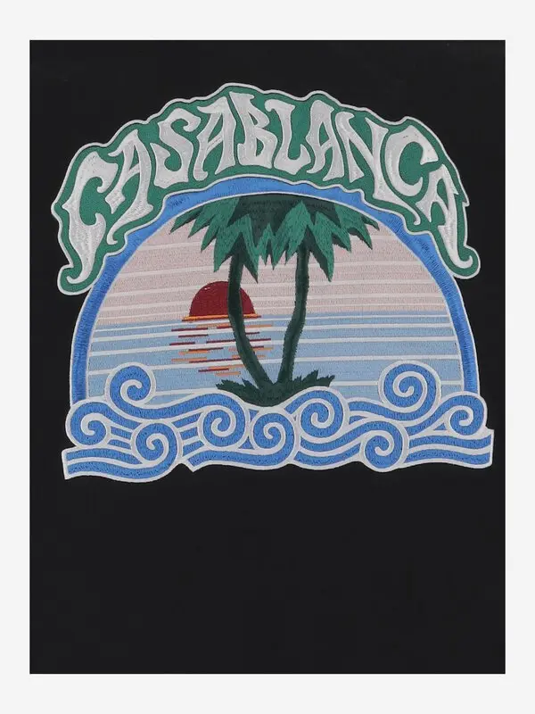 Casablanca Long Sleeve Sweatshirt With Graphic Print