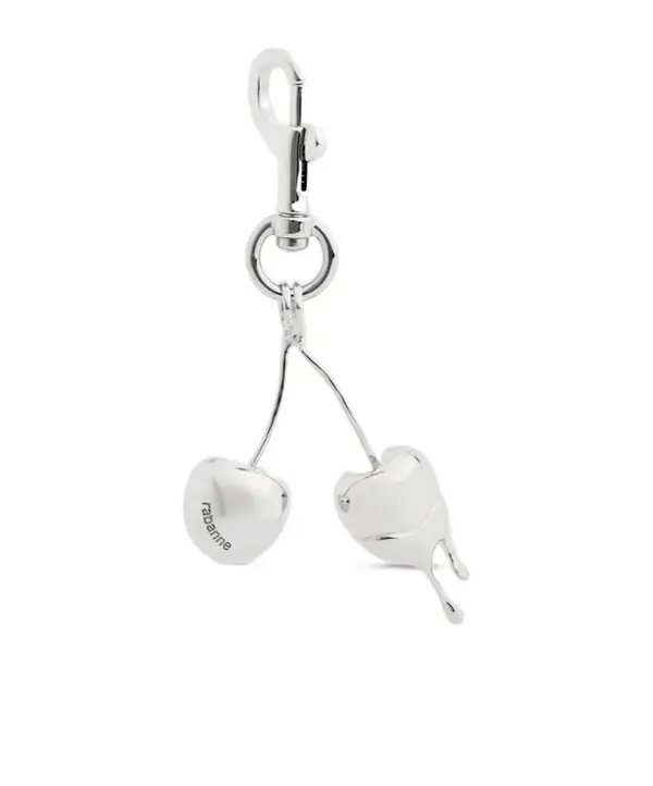 Rabanne Melted Heart Keychain - Silver