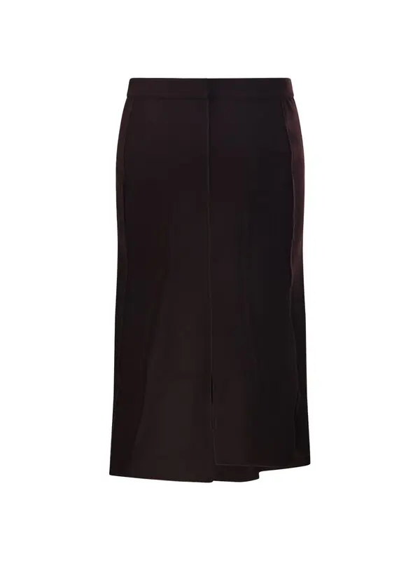 Victoria Beckham Pleated Midi Skirt