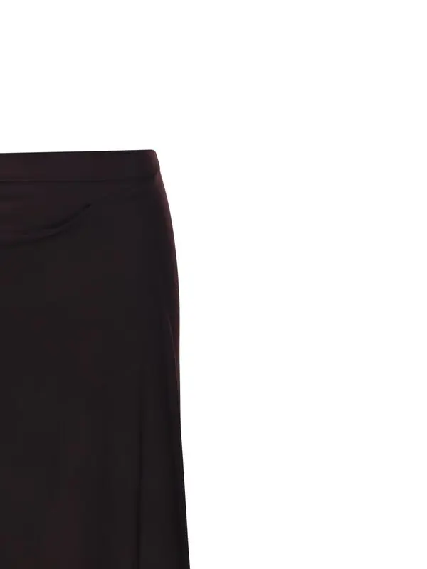 Victoria Beckham Pleated Midi Skirt