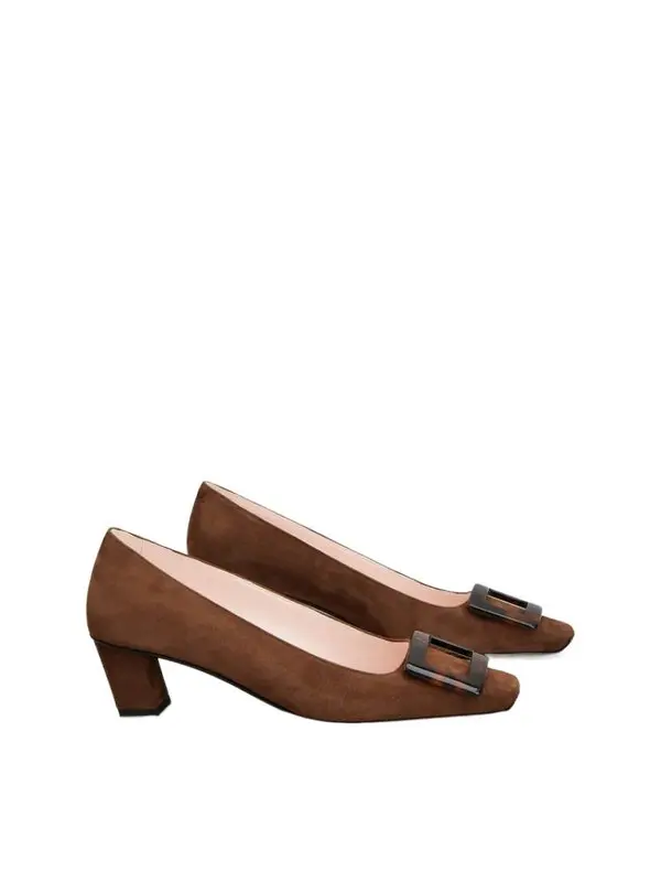 ROGER VIVIER Belle Vivier Suede Pumps