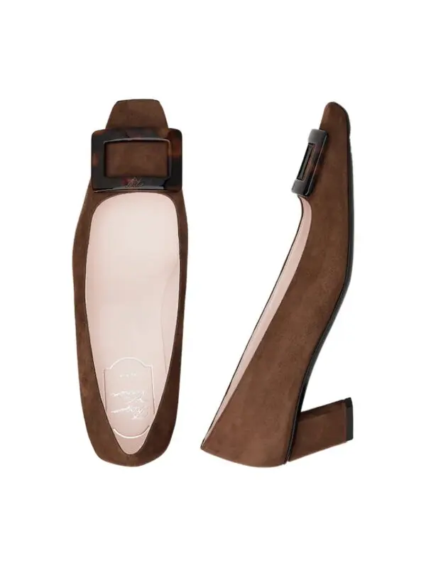 ROGER VIVIER Belle Vivier Suede Pumps