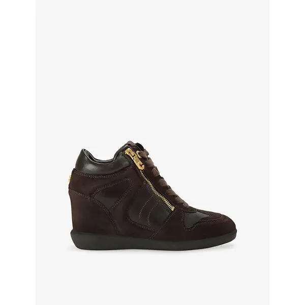 Carvela Altezza Suede And Leather Trainers - Dark Brown