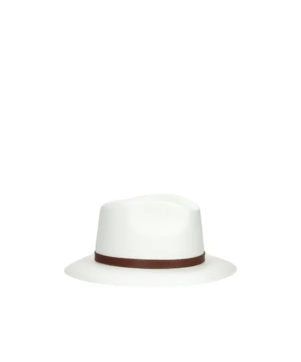 Borsalino Country Panama Hat - White, Brown