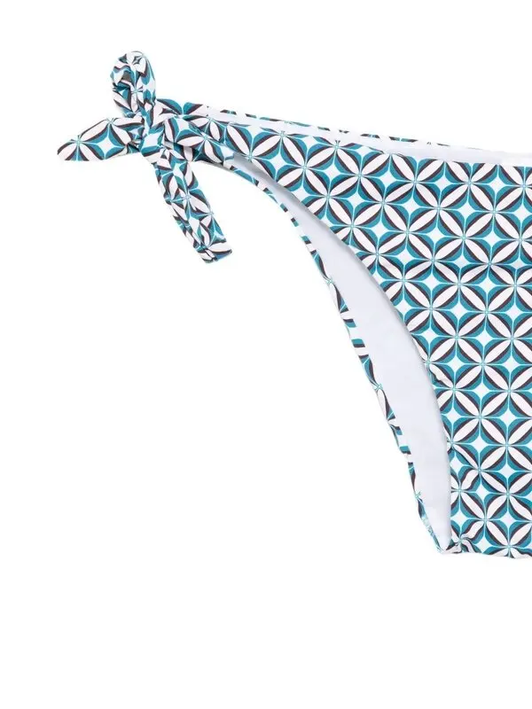 Max Mara Triangle Bikini Set With Geometric Print