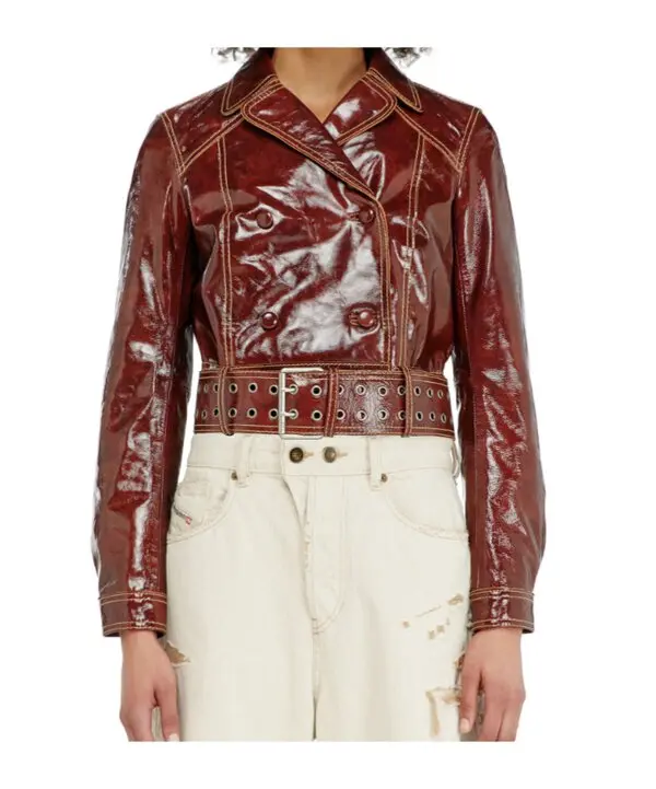 DIESEL® Patent Double-breasted Jacket